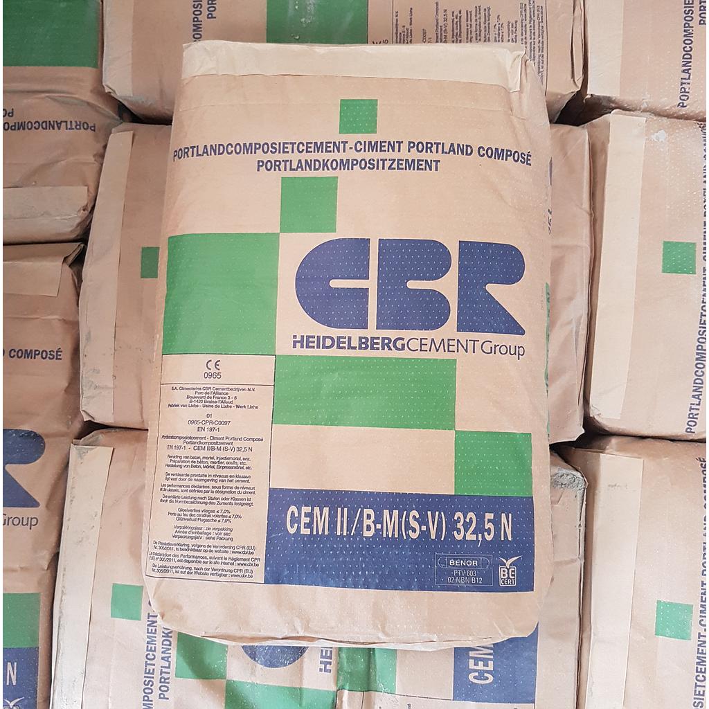 Cement P30 25 kg. CBR - per palet 72 zakken | Bouwmaterialen Van de Velde